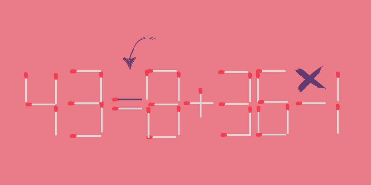 Can You Solve This Tricky Matchstick Puzzle? Hint - just one single love!